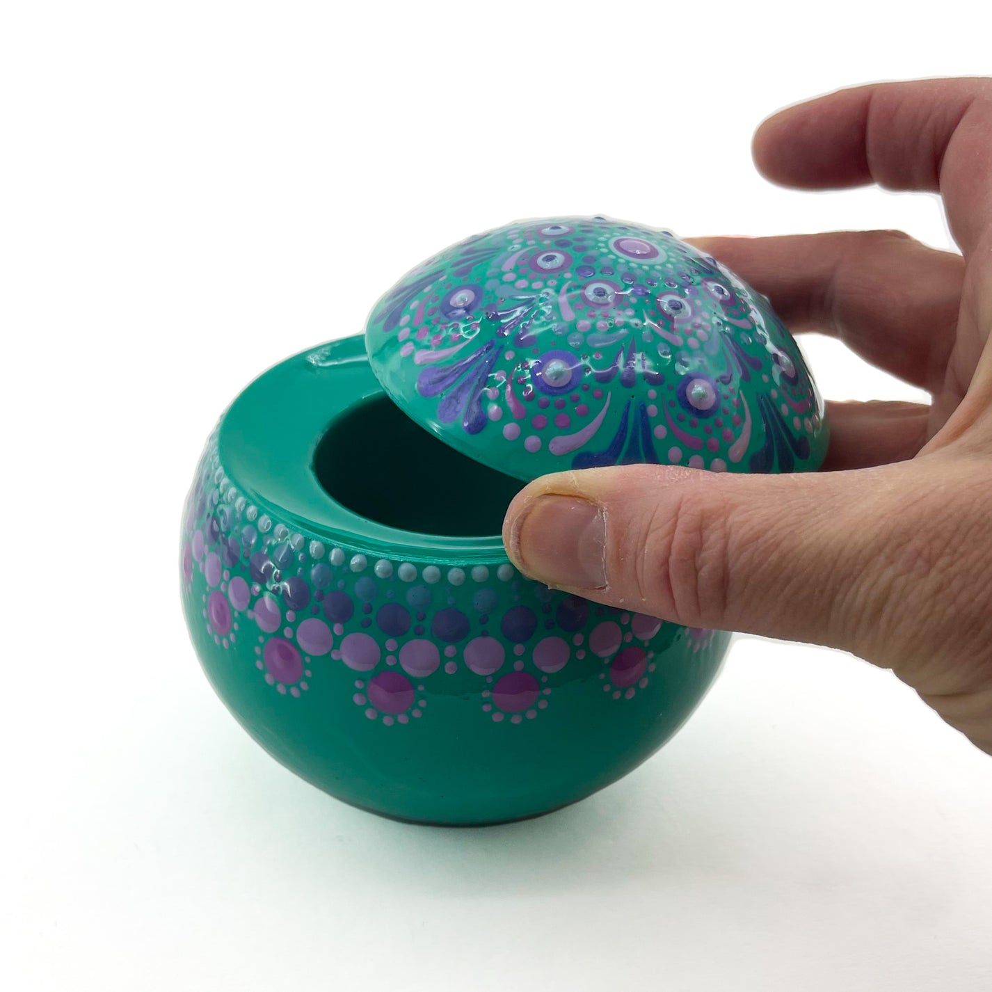 Handmade Minty Trinket Pot – Infinite Dot Arts